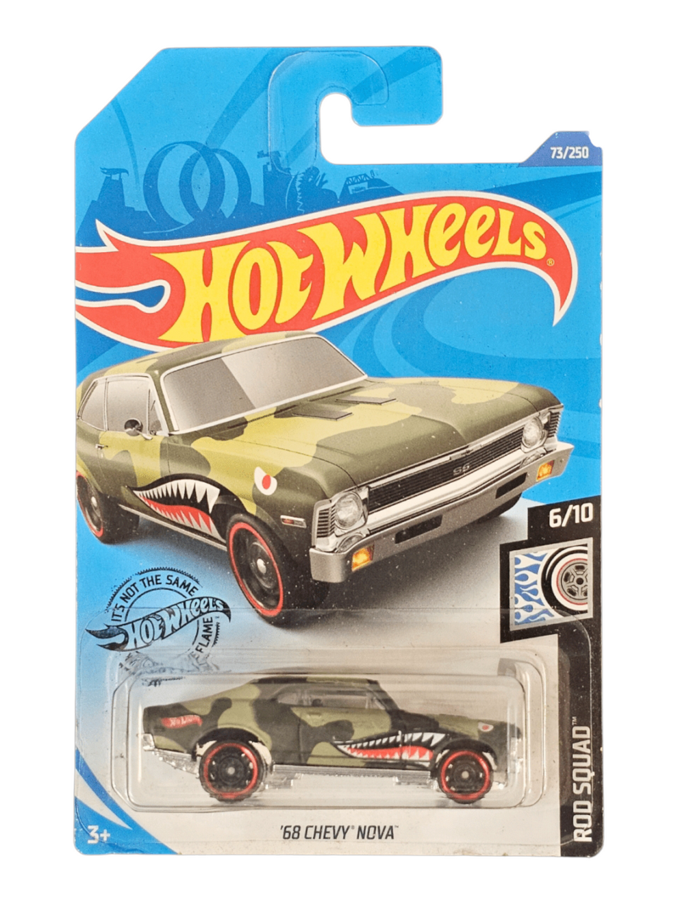 HotWheels 68 Chevy Nova Imported Mainline 1:64 Scale (Blister Damage ...